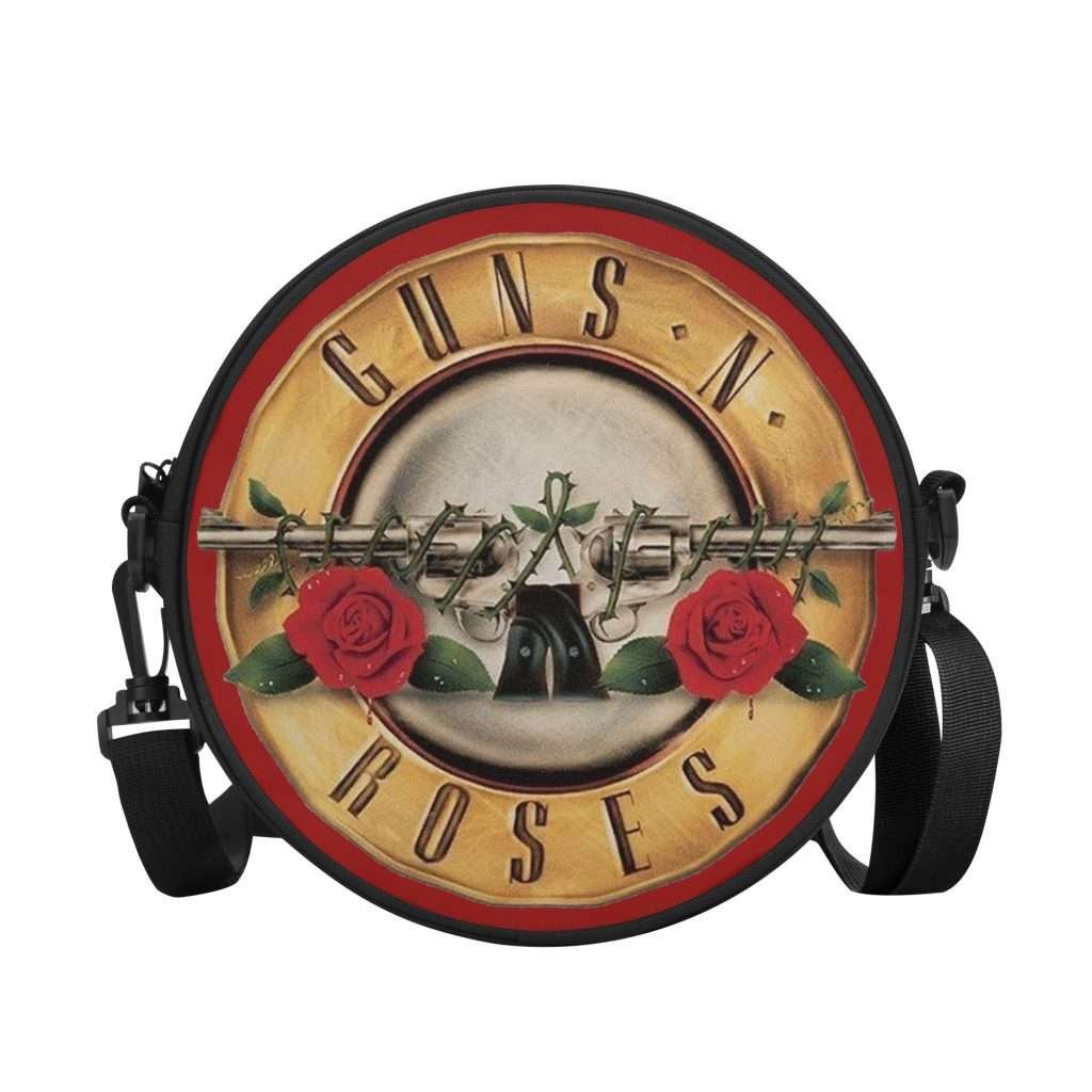 Round BAG "Guns N'Roses", Shoulder Bag convertible in small Backpack ...