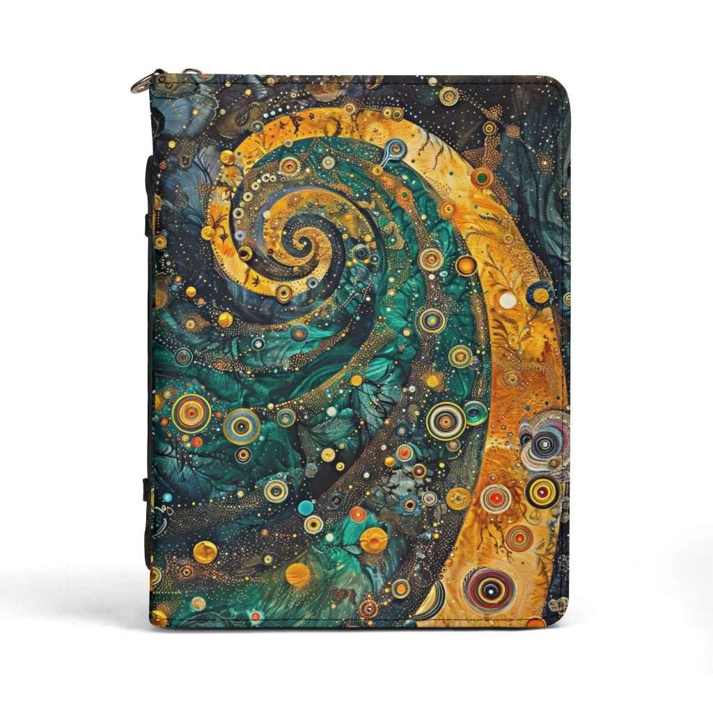 Golden Spiral / Briefcase with internal pocket - DilameART- store